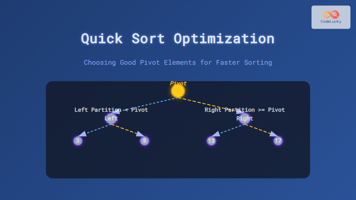 Quick Sort Optimization: Choose Good Pivot Elements for Faster Sorting - CodeLucky