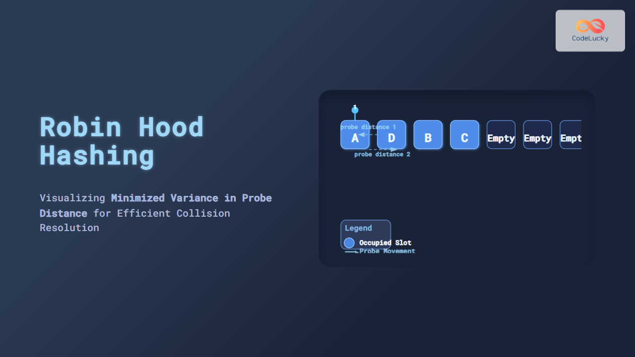 Robin Hood Hashing: Minimize Variance in Probe Distance for Efficient Hashing - CodeLucky