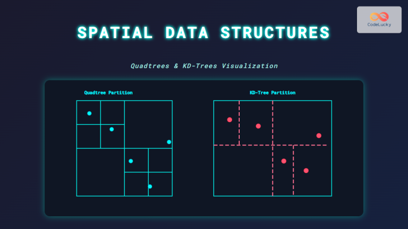 Spatial Data Structures: Quadtrees and KD-Trees Explained with Visuals and Examples - CodeLucky