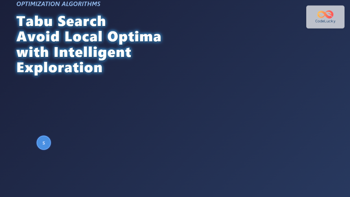 Tabu Search: Avoid Local Optima in Optimization Problems - CodeLucky