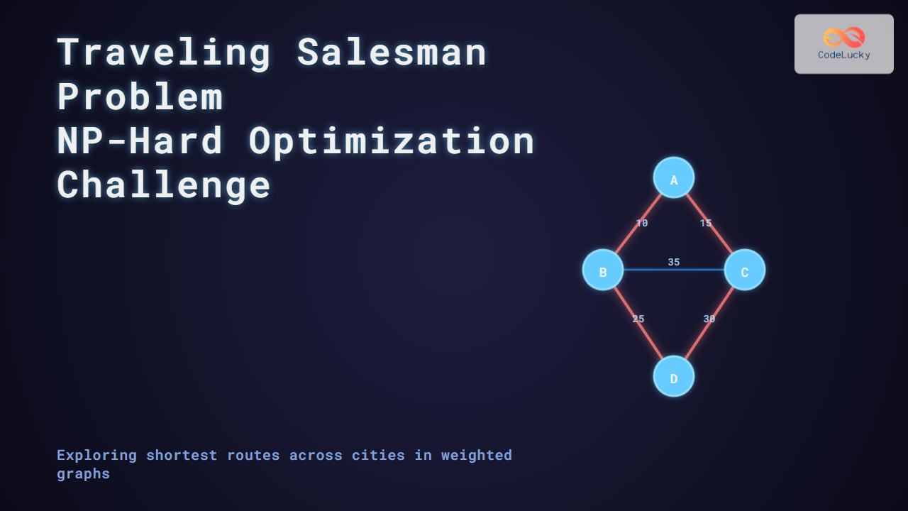 Traveling Salesman Problem: NP-Hard Optimization Challenge Explained - CodeLucky