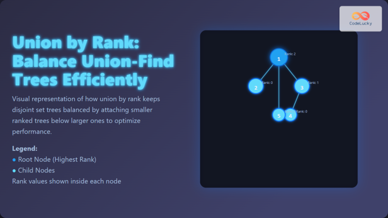 Union by Rank: Balance Union-Find Trees Efficiently for Optimal Performance - CodeLucky