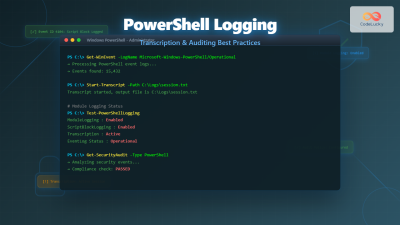PowerShell Logging, Transcription & Auditing Best Practices: Complete ...