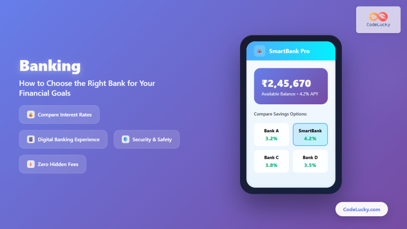 Banking: How to Choose the Right Bank for Your Financial Goals - CodeLucky