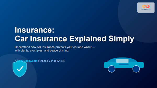 Insurance: Car Insurance Explained Simply and Clearly for Beginners ...