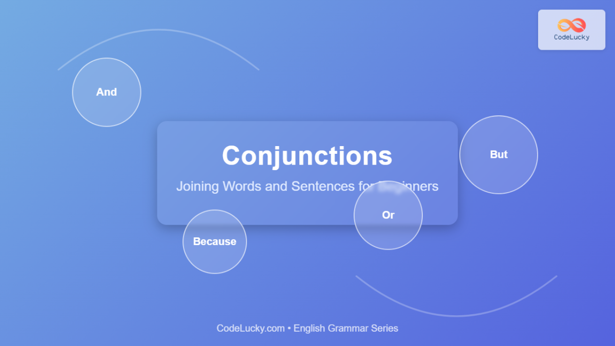 Conjunctions: Joining Words and Sentences for Beginners with Easy Tips ...