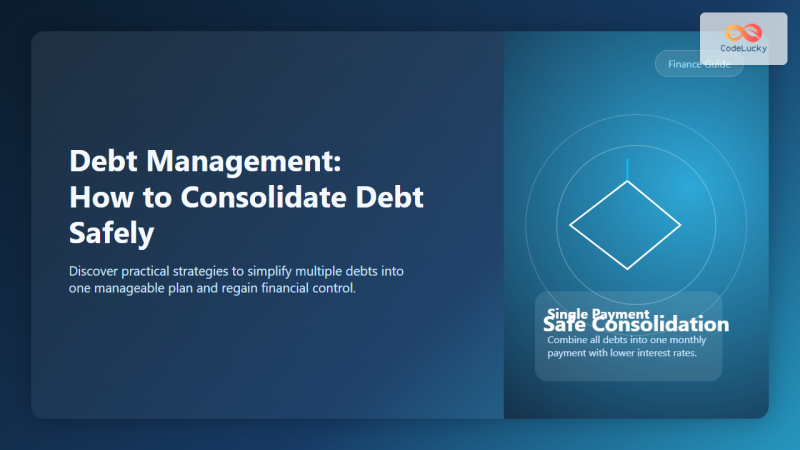 Debt Management: How to Consolidate Debt Safely and Regain Financial ...