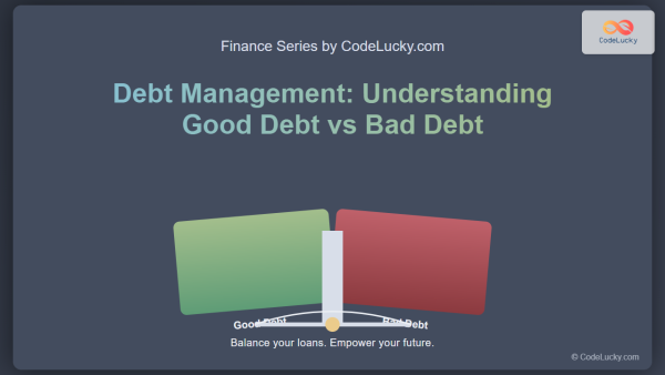 Debt Management: Understanding Good Debt vs Bad Debt for Smarter ...