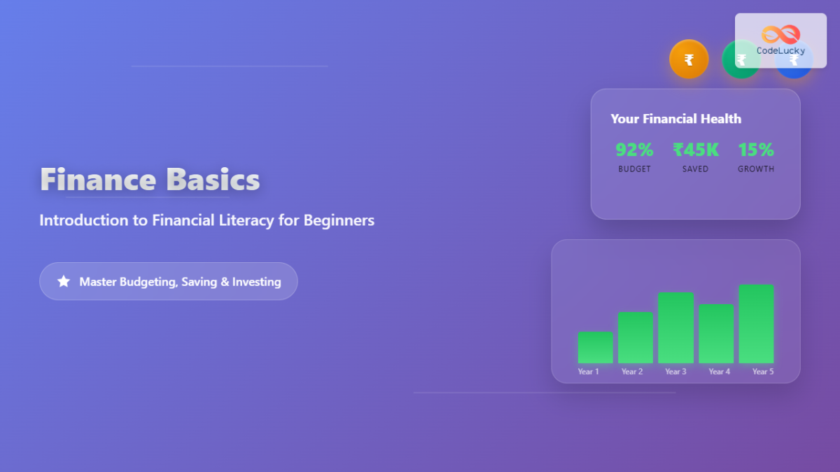 Finance Basics: Introduction to Financial Literacy for Beginners - CodeLucky