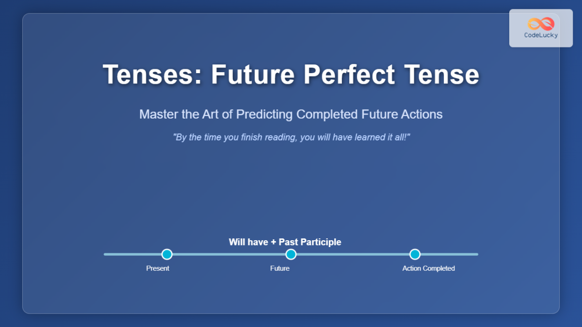 Tenses: Future Perfect Tense for Advanced Beginners – Master the Art of ...