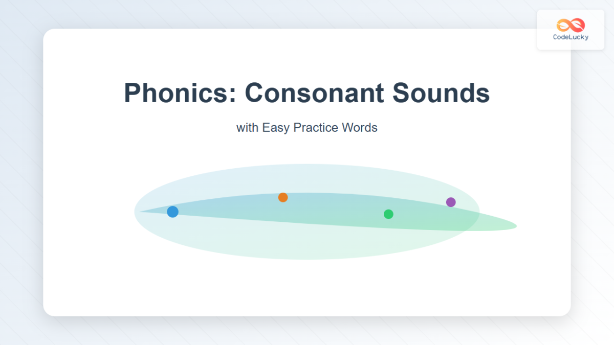 Phonics: Consonant Sounds with Easy Practice Words for English Learners ...
