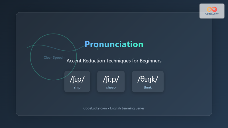 Pronunciation: Accent Reduction Techniques for Beginners – Speak ...