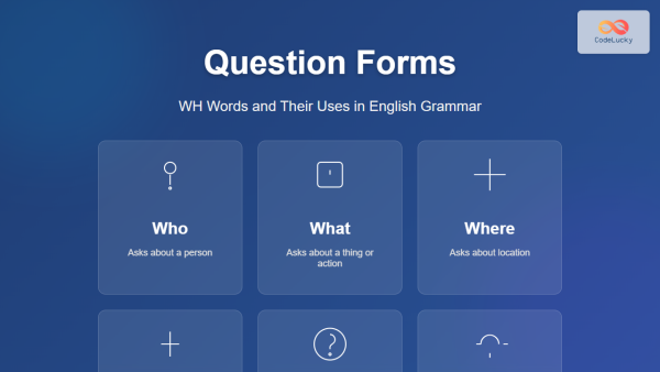 Question Forms: WH Words and Their Uses in English Grammar - CodeLucky