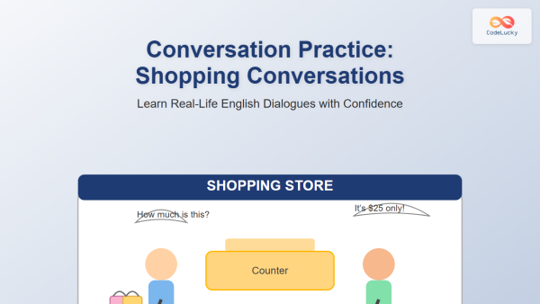 Conversation Practice: Shopping Conversations for English Learners ...