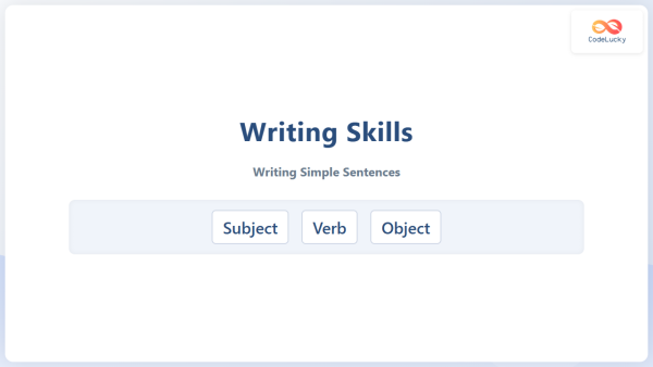 Writing Skills: Writing Simple Sentences Effectively for Beginners ...