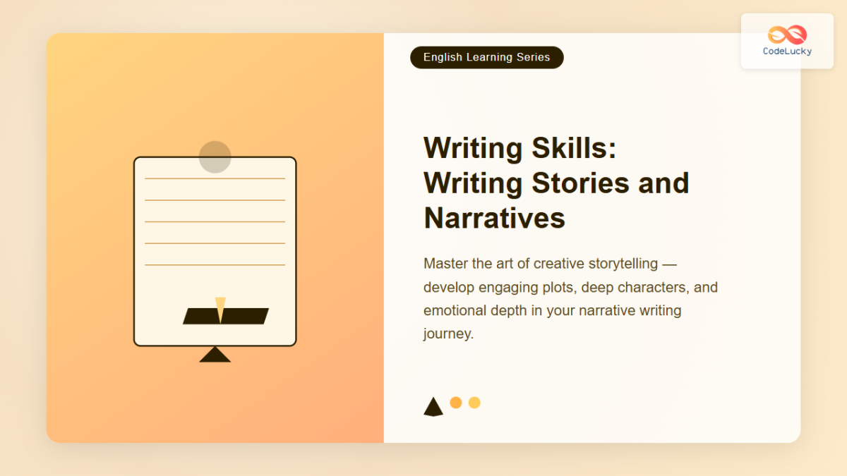 Writing Skills: Writing Stories and Narratives — Master the Art of ...