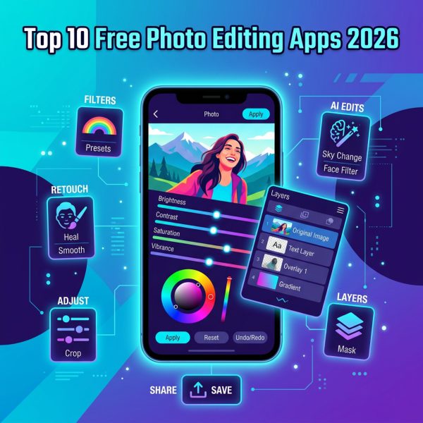 Top 10 Free Photo Editing Apps for Mobile in 2026 - CodeLucky